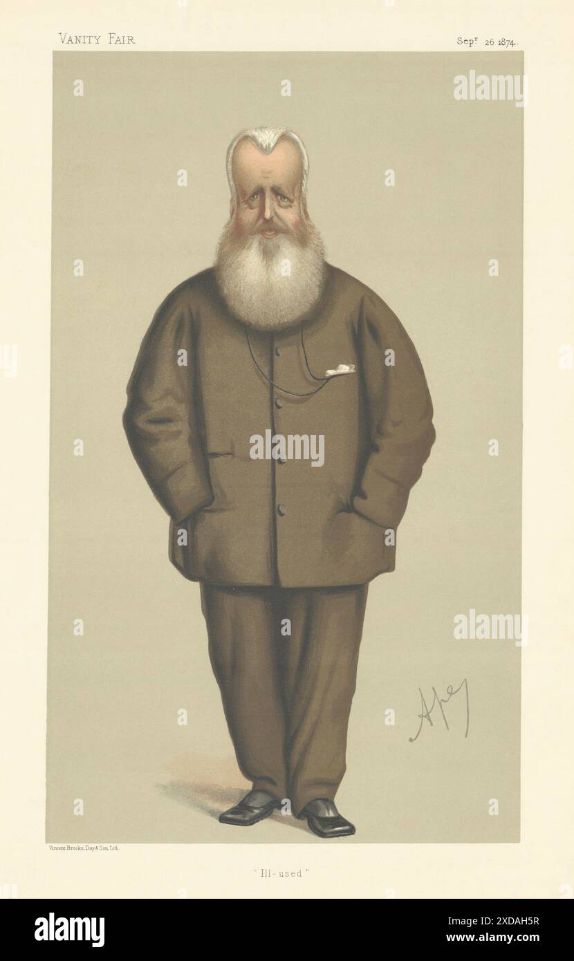 VANITY FAIR SPY CARTOON Sir James Hudson 'Ill-used'. Diplomat. By Ape ...