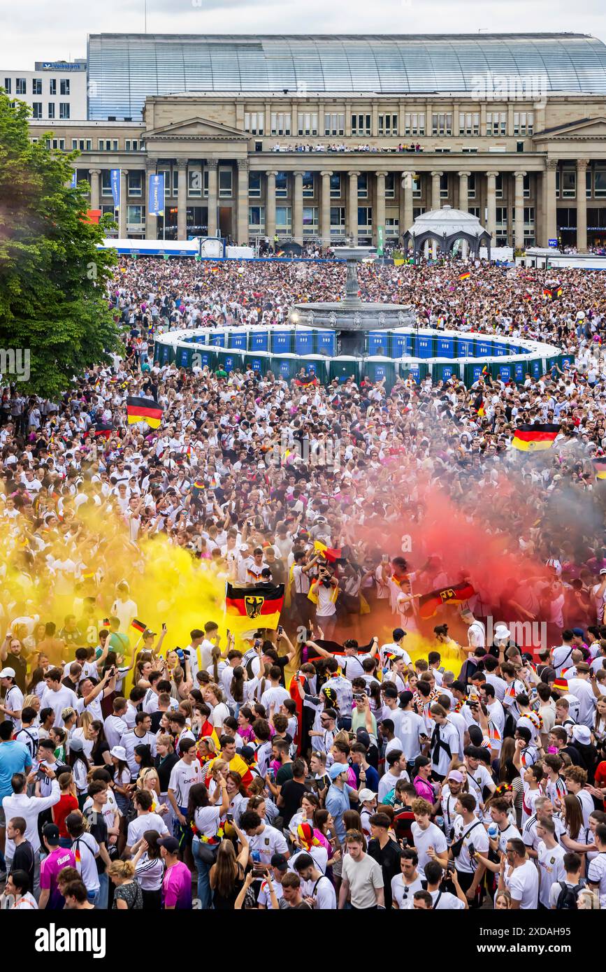 UEFA European Football Championship. Enthusiastic fans with ...