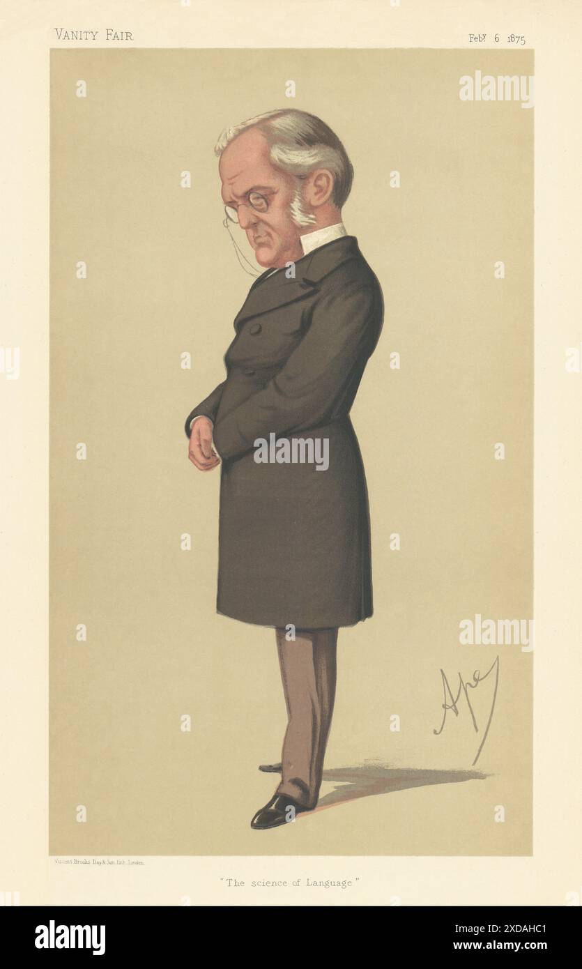 VANITY FAIR SPY CARTOON Friedrich Max Müller 'The science of language ...