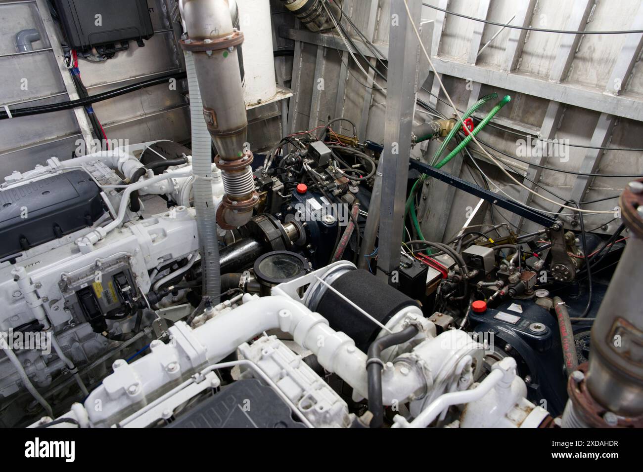 Engine room of Project Full Circle aluminium round the world record ...
