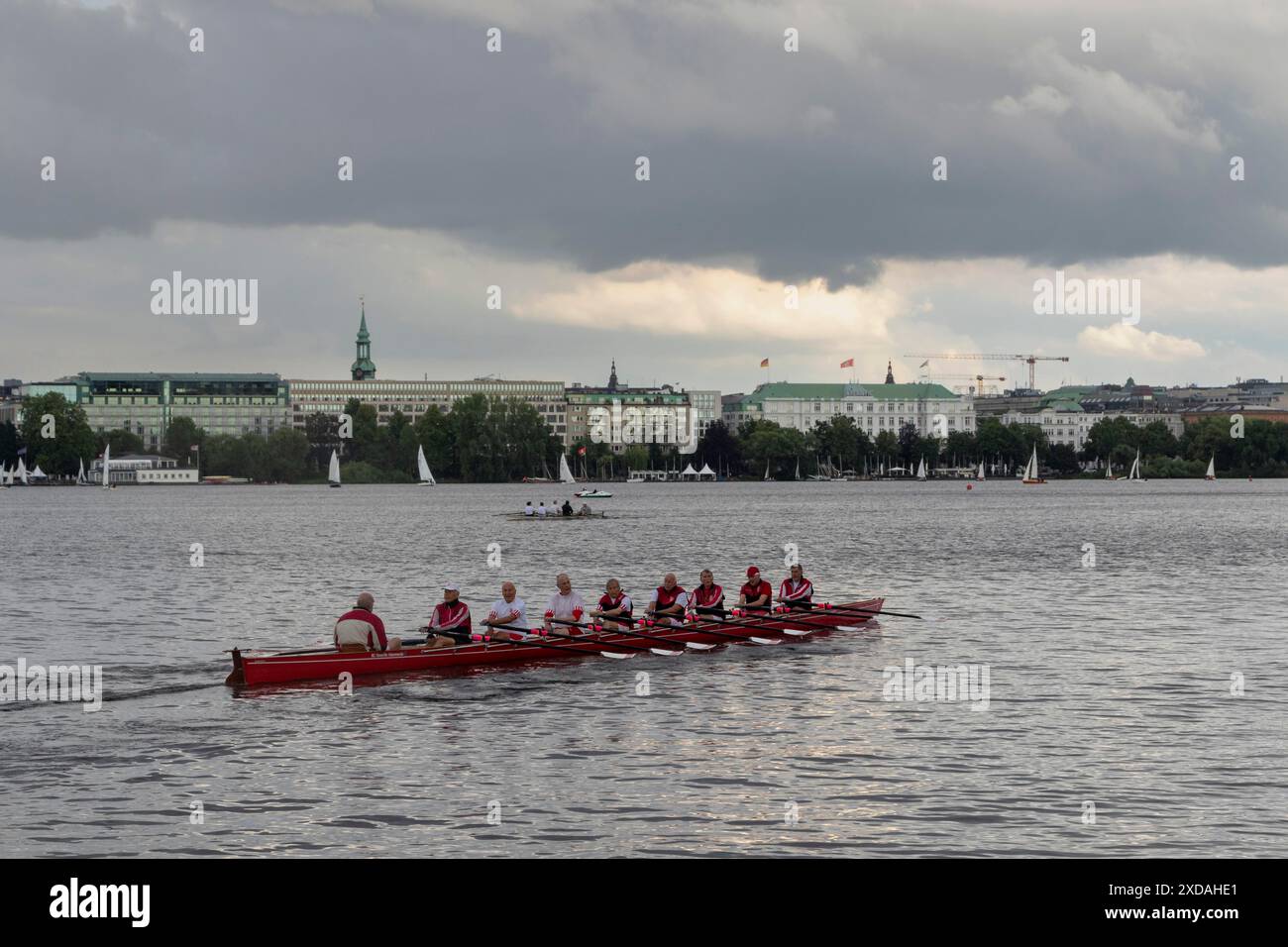 Symbolic picture weather, leisure activity, heavy rain in summer ...