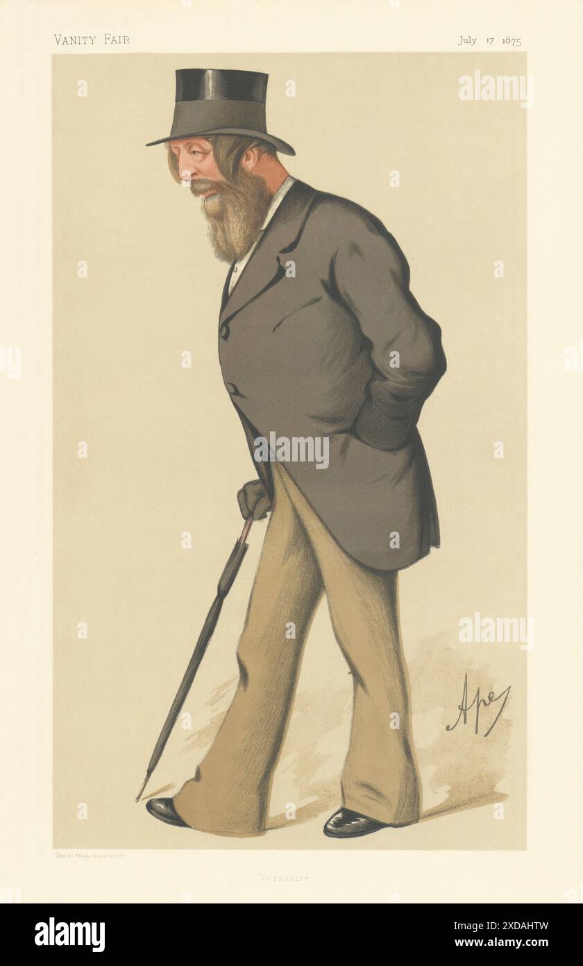 VANITY FAIR SPY CARTOON Frederick Acclom Milbank 'Yorkshire' Yorks. Ape ...