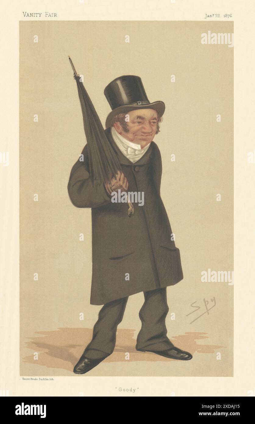 VANITY FAIR SPY CARTOON Rev Charles Old Goodford 'Goody' Eton provost ...