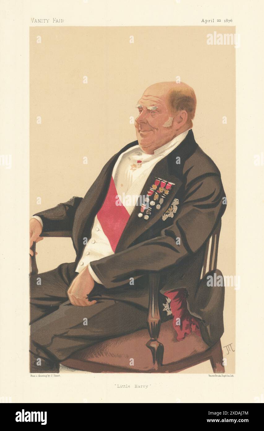 VANITY FAIR SPY CARTOON Admiral Sir Henry Keppel 'Little Harry' Naval ...