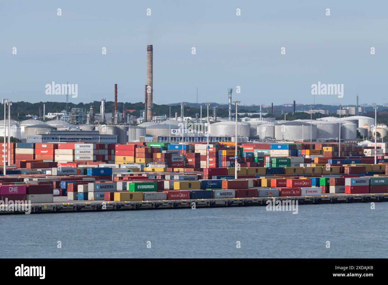 Container, harbour, Gothenburg, Sweden Stock Photo - Alamy