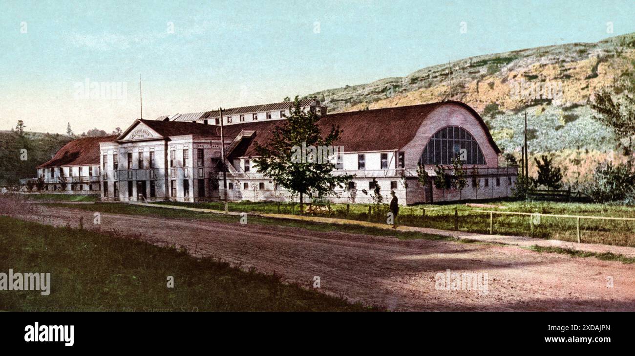 Plunge Baths, Badehaus, Hot Springs, South Dakota, USA, Historisch ...