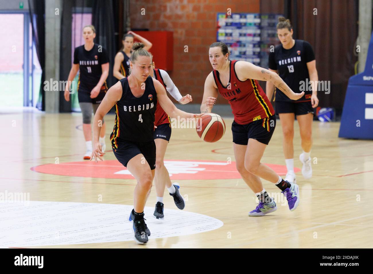 Kortrijk, Belgium. 21st June, 2024. Belgium's Elise Ramette pictured in ...