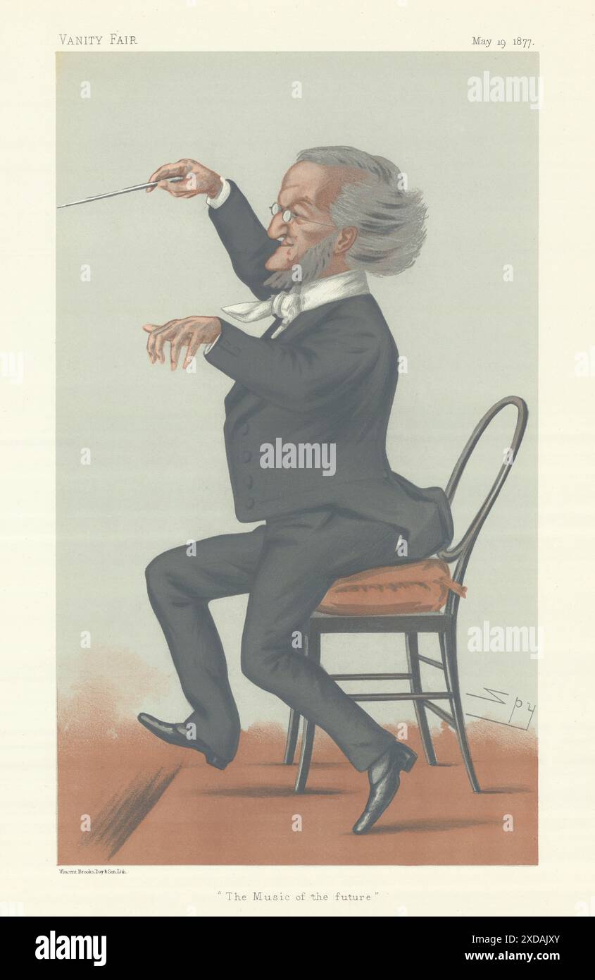 VANITY FAIR SPY CARTOON Richard Wagner 'The Music of the future ...