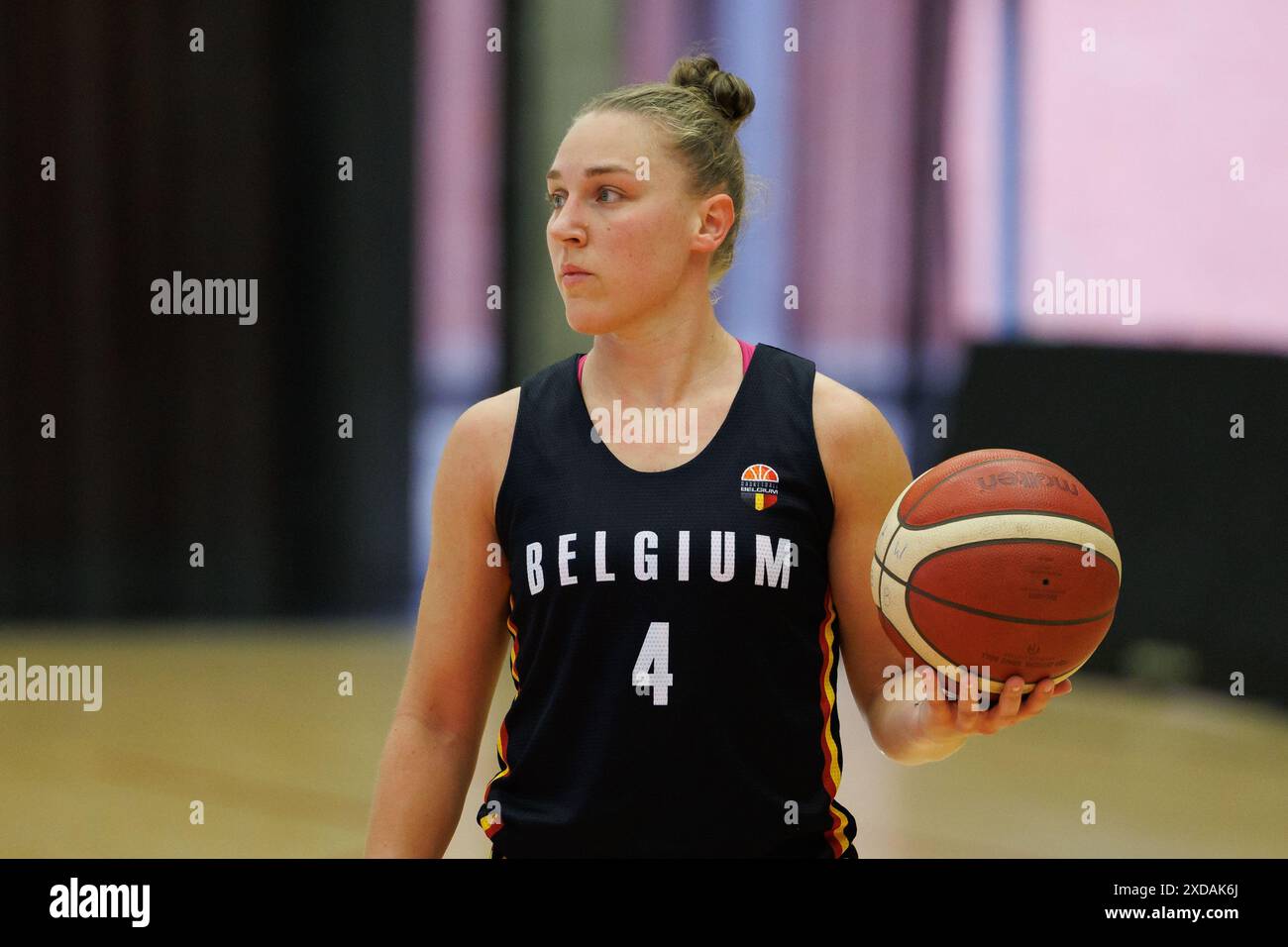 Kortrijk, Belgium. 21st June, 2024. Belgium's Elise Ramette pictured in ...