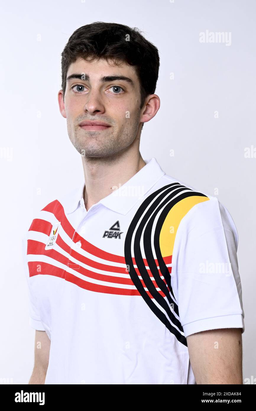 Brussels, Belgium. 20th June, 2024. Belgian Julien Carraggi pictured ...