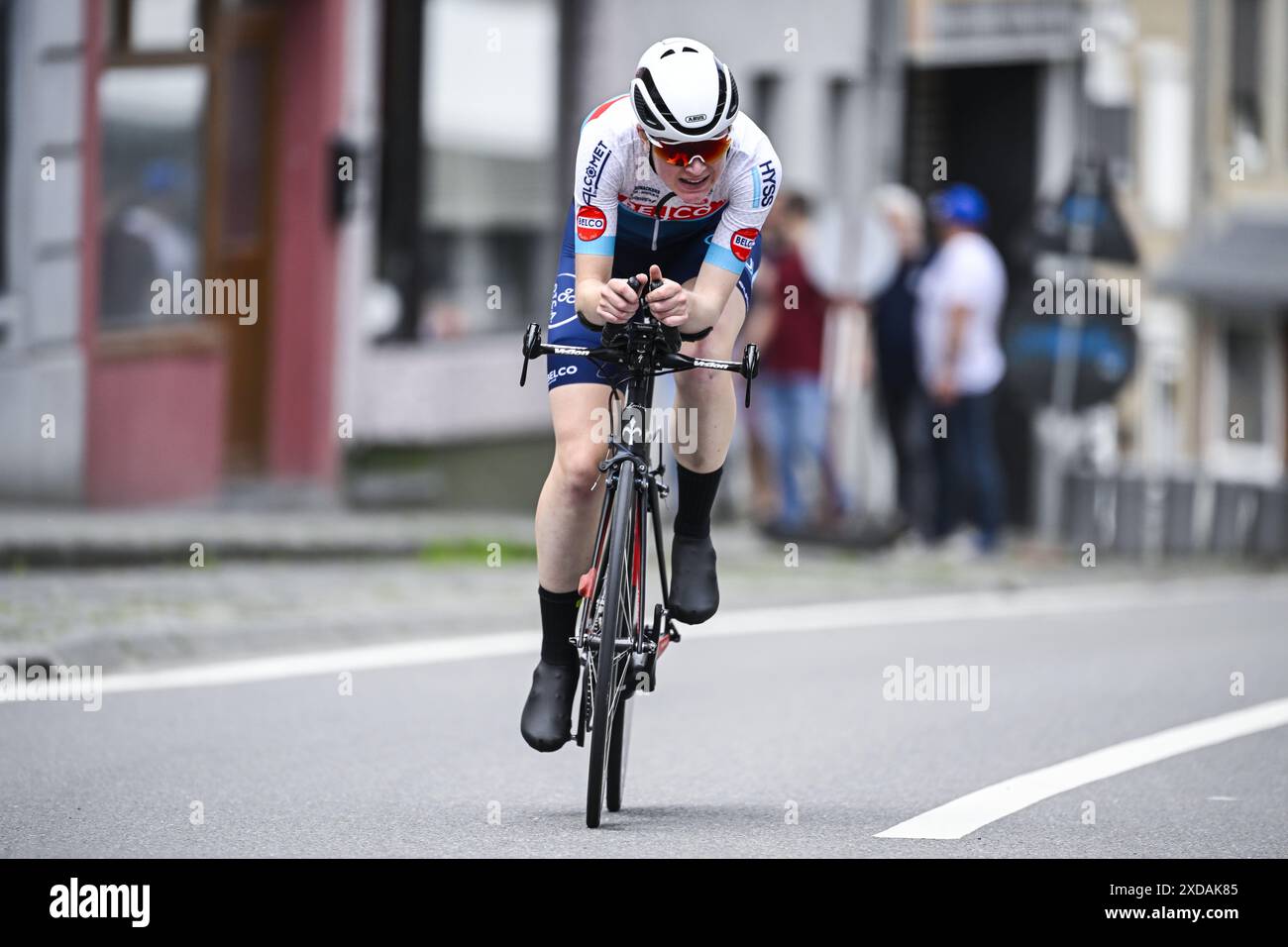 Binche, Belgium. 20th June, 2024. Belgian Hanne Van Loock of ...