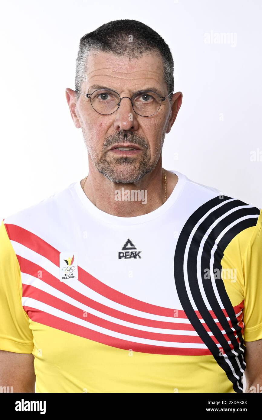 Brussels, Belgium. 20th June, 2024. Dirk Crois pictured during a ...