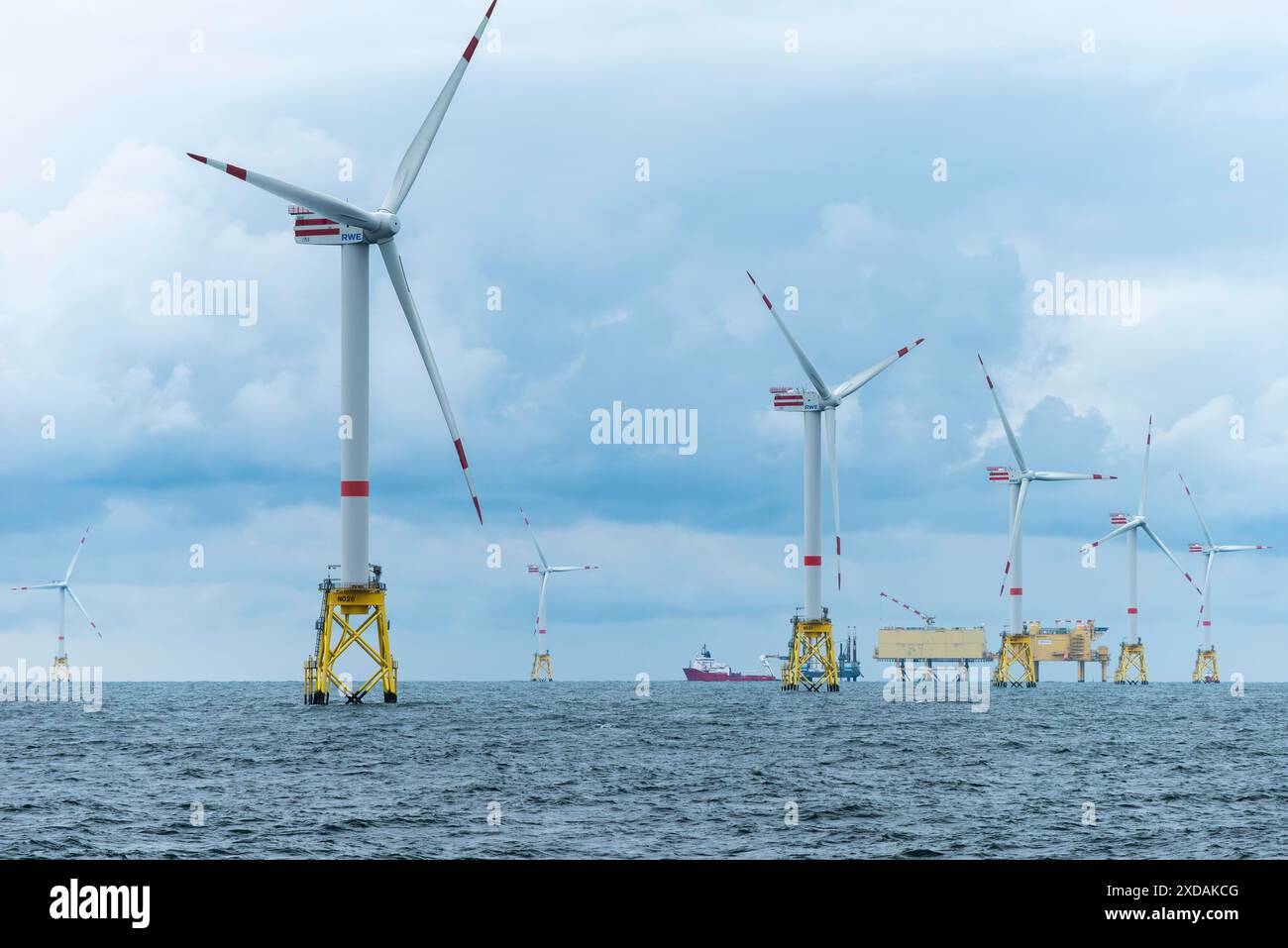 Offshore wind turbine jacket hi-res stock photography and images - Alamy