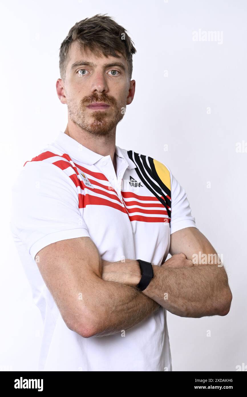 Brussels, Belgium. 20th June, 2024. athlete Tim Brys pictured during a ...