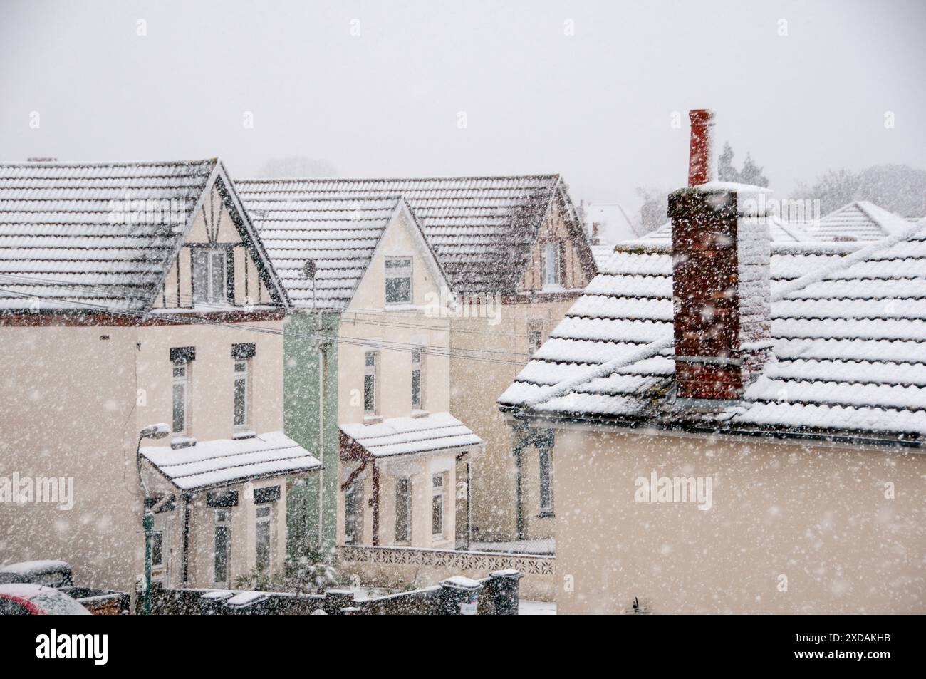 Rooftops covered with snow hi-res stock photography and images - Alamy