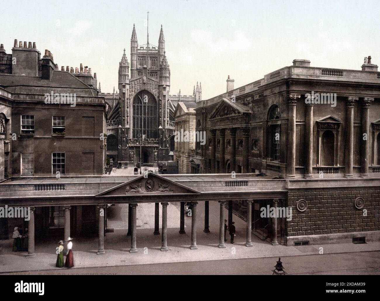 The Grand Pump Room at Bath, England, Historisch, digital restaurierte ...