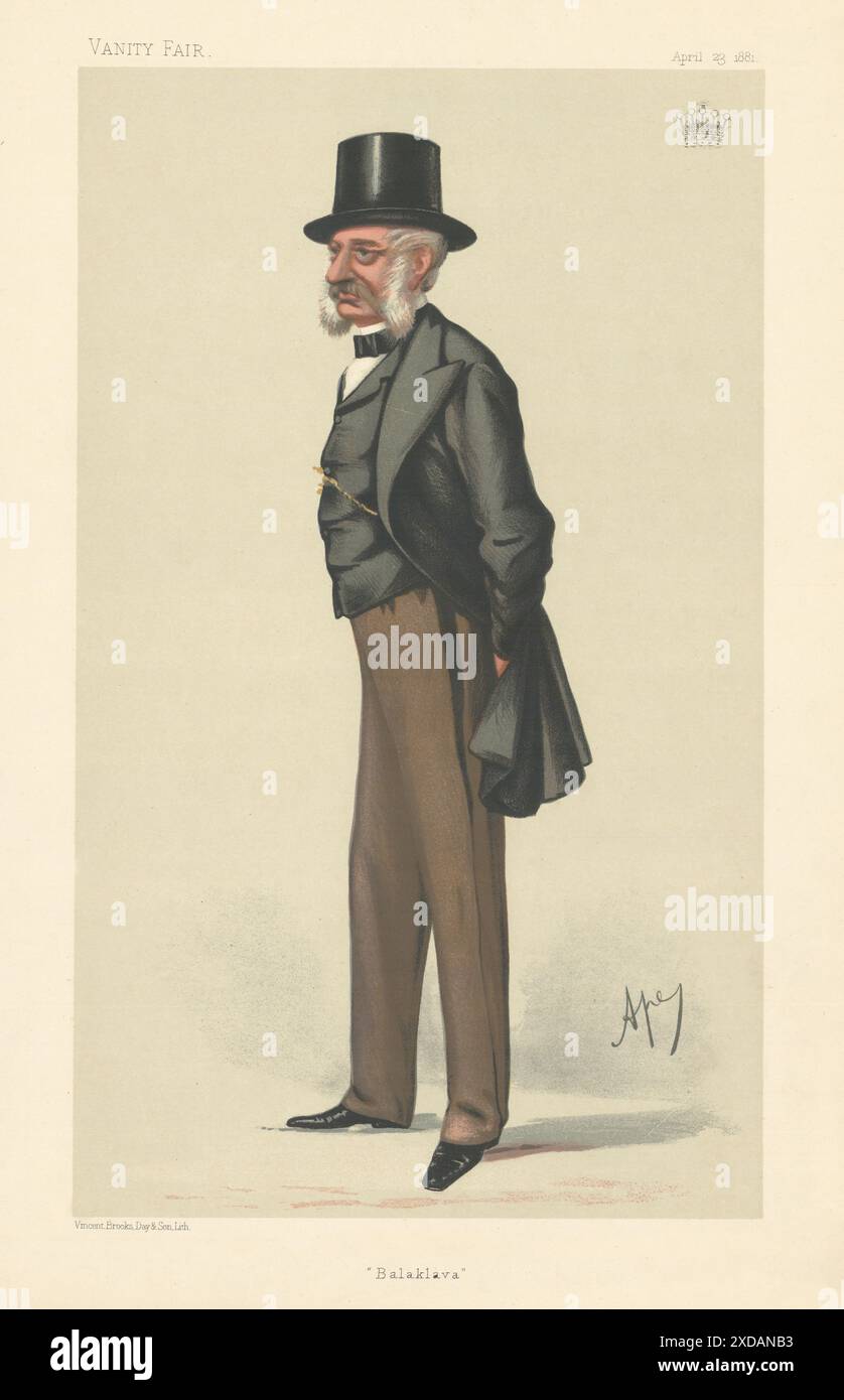 VANITY FAIR SPY CARTOON George Bingham, The Earl of Lucan 'Balaklava ...