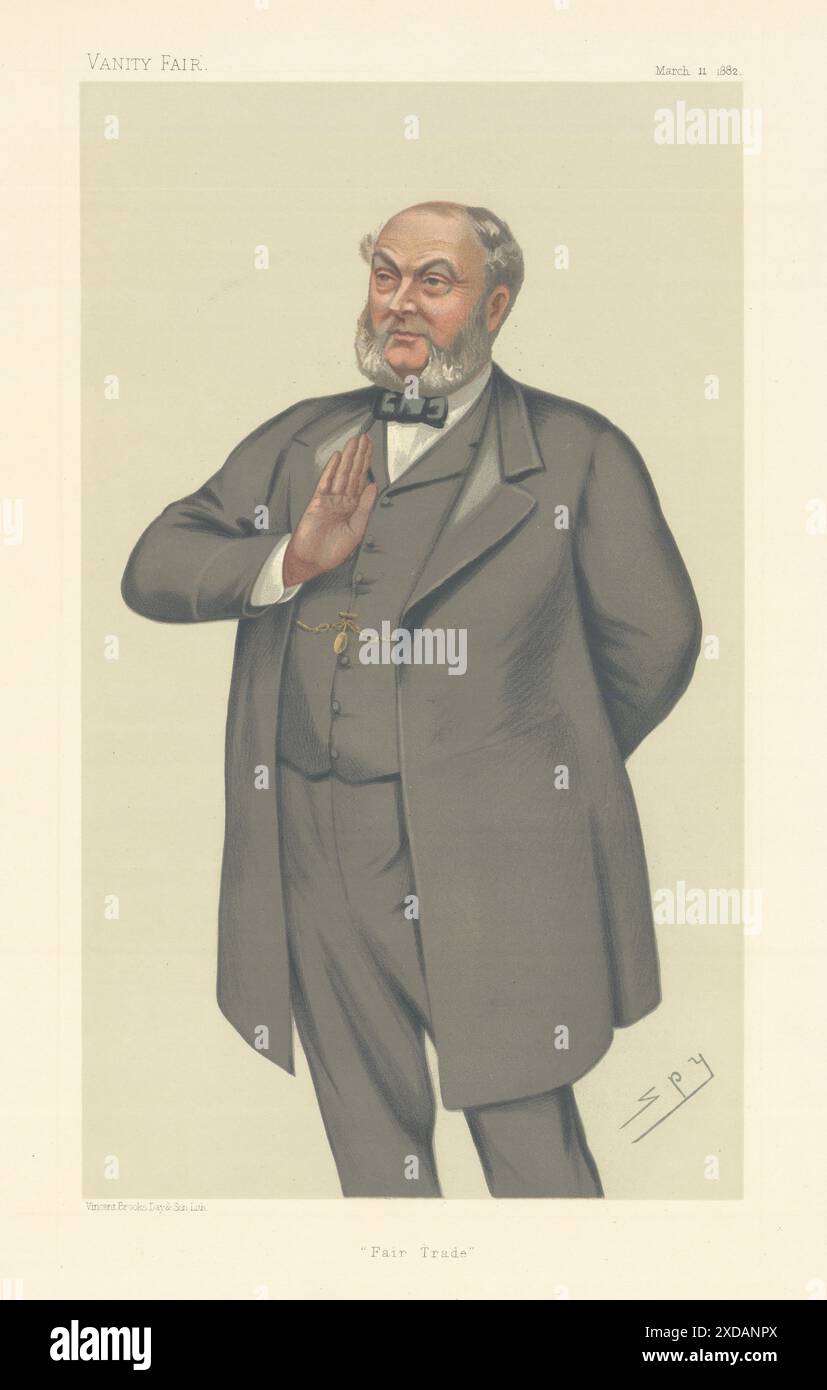 VANITY FAIR SPY CARTOON Sampson Samuel Lloyd 'Fair Trade' Lloyds Bank ...