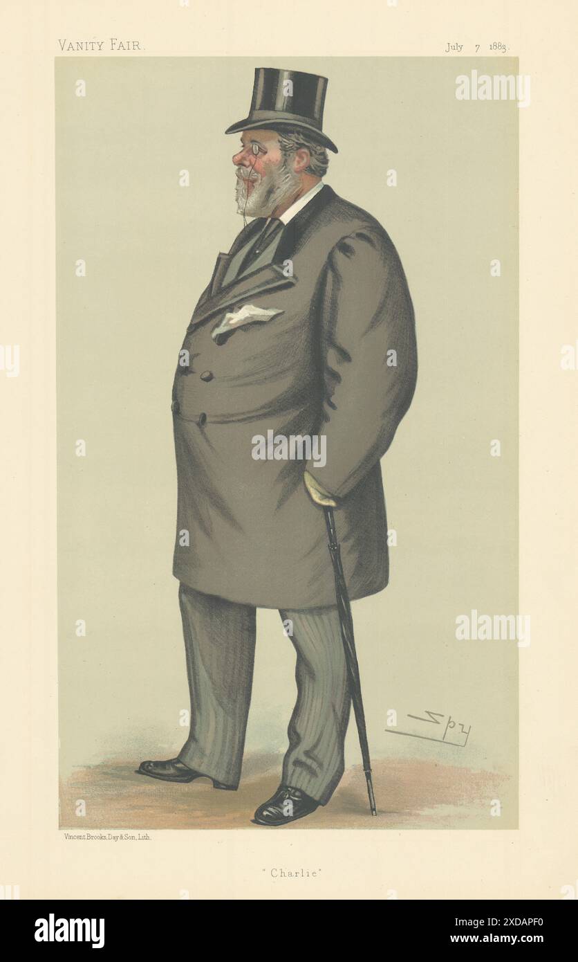 VANITY FAIR SPY CARTOON Charles Kincaid-Lennox 'Charlie' Hereford 1883 ...