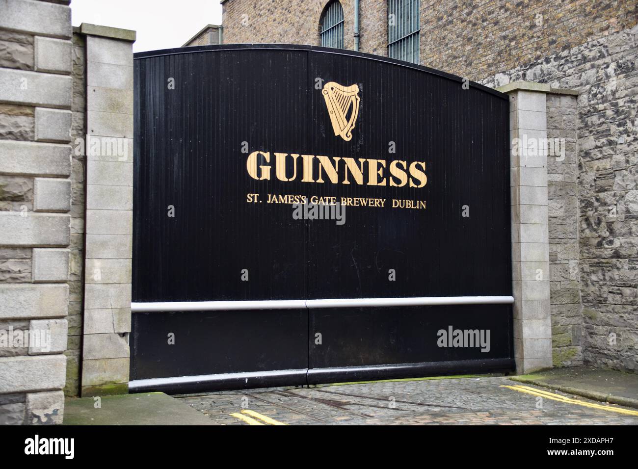 The Entrance gates to The Guinness Factory Stock Photo - Alamy