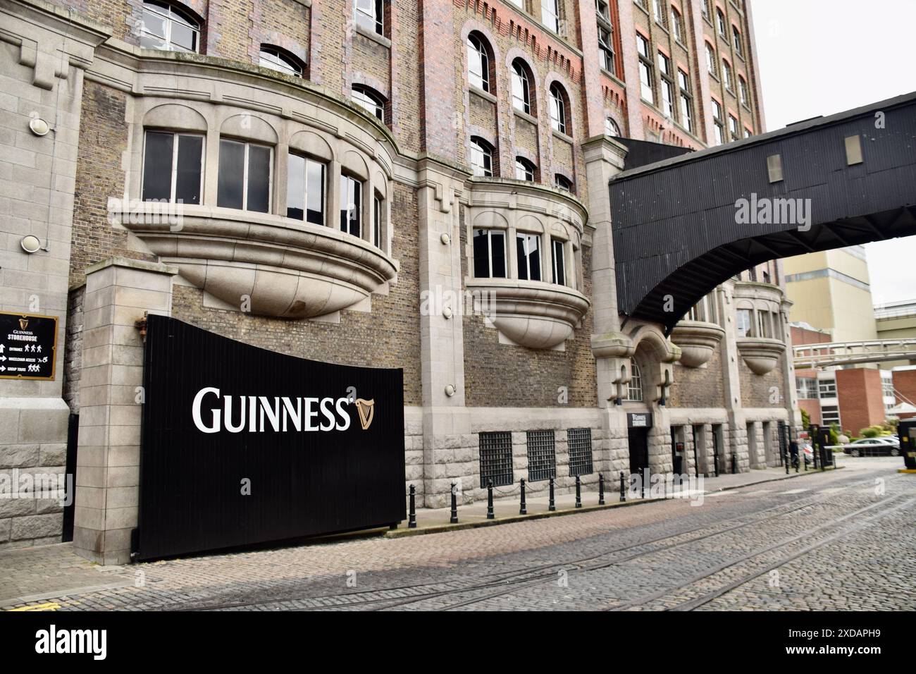 The Entrance gates to The Guinness Factory Stock Photo - Alamy