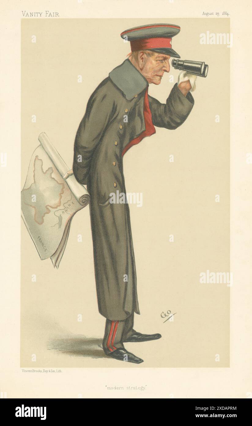 VANITY FAIR SPY CARTOON Count Helmuth von Moltke 'Modern Strategy ...