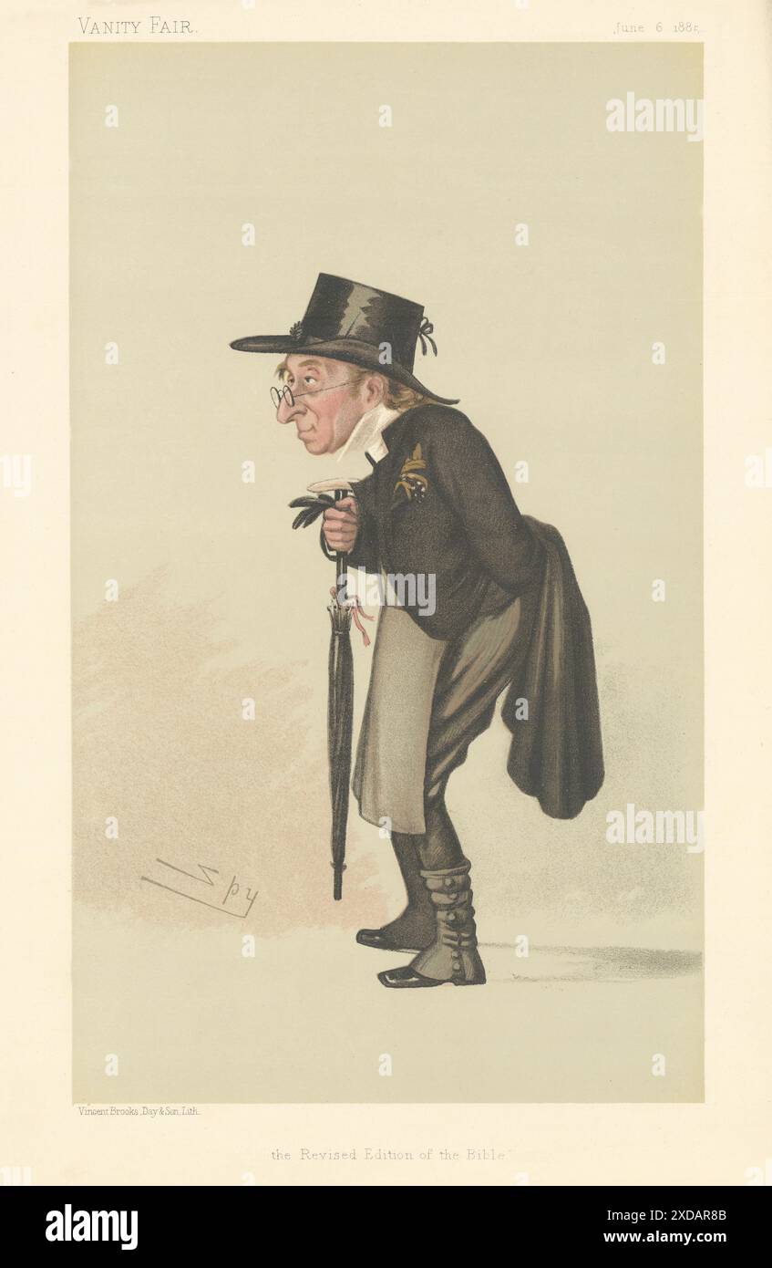 VANITY FAIR SPY CARTOON Benjamin Harrison '…Revised Version of the ...