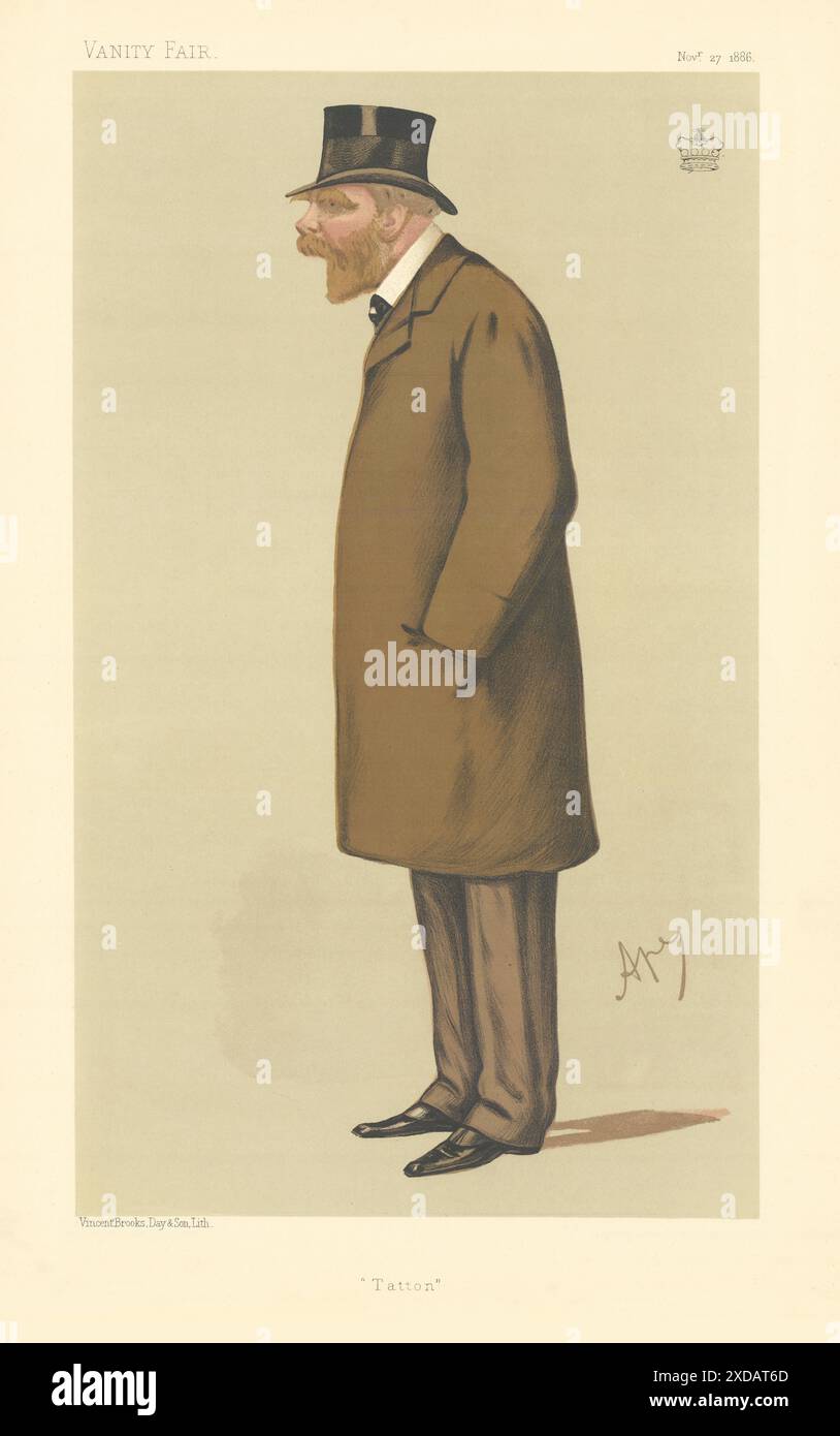 VANITY FAIR SPY CARTOON Lord Egerton of Tatton. Cheshire MP. By Ape ...