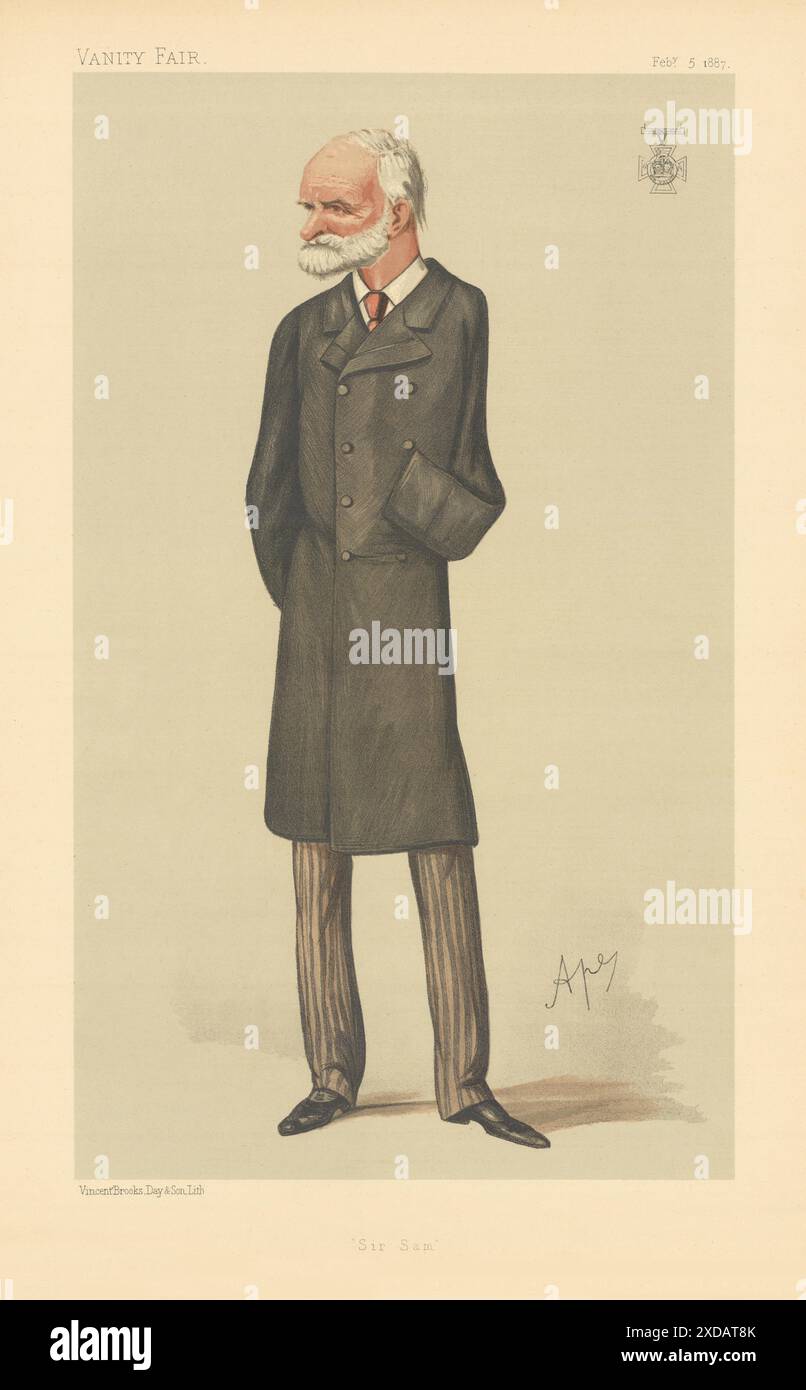 VANITY FAIR SPY CARTOON Lt-General Sir Samuel James Browne. Military ...