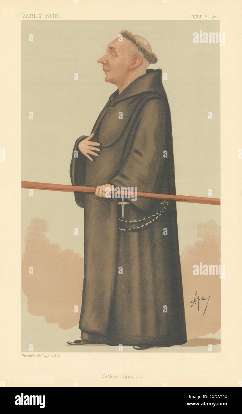 VANITY FAIR SPY CARTOON Rev Joseph Leycester Lyne 'Father Ignatius ...