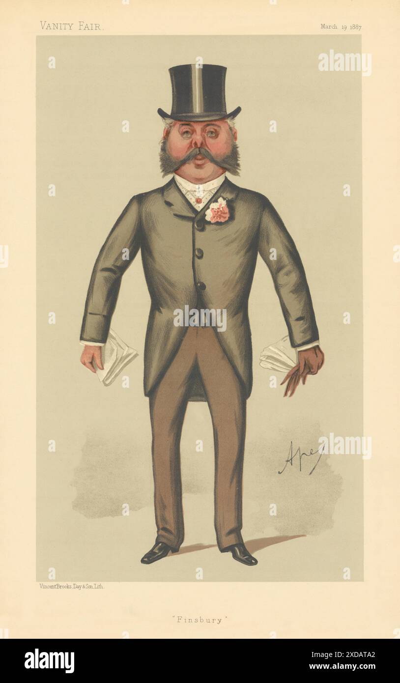 VANITY FAIR SPY CARTOON Col Francis Duncan 'Finsbury' Holborn MP. By ...