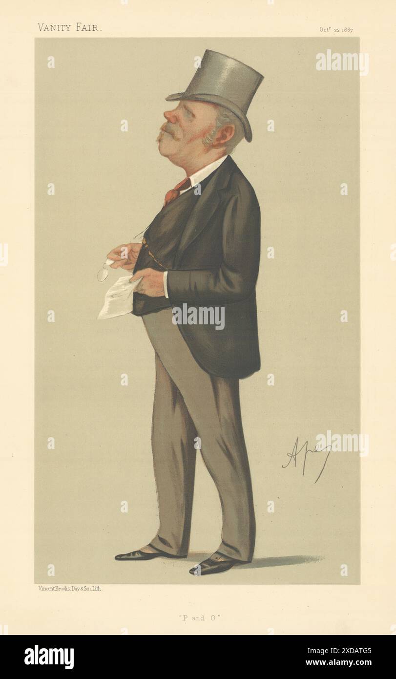 VANITY FAIR SPY CARTOON Thomas Sutherland 'P & O' Founded HSBC ...