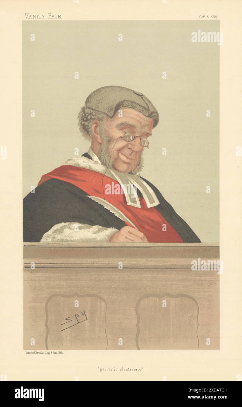 VANITY FAIR SPY CARTOON William Robert Grove 'galvanic electricity ...