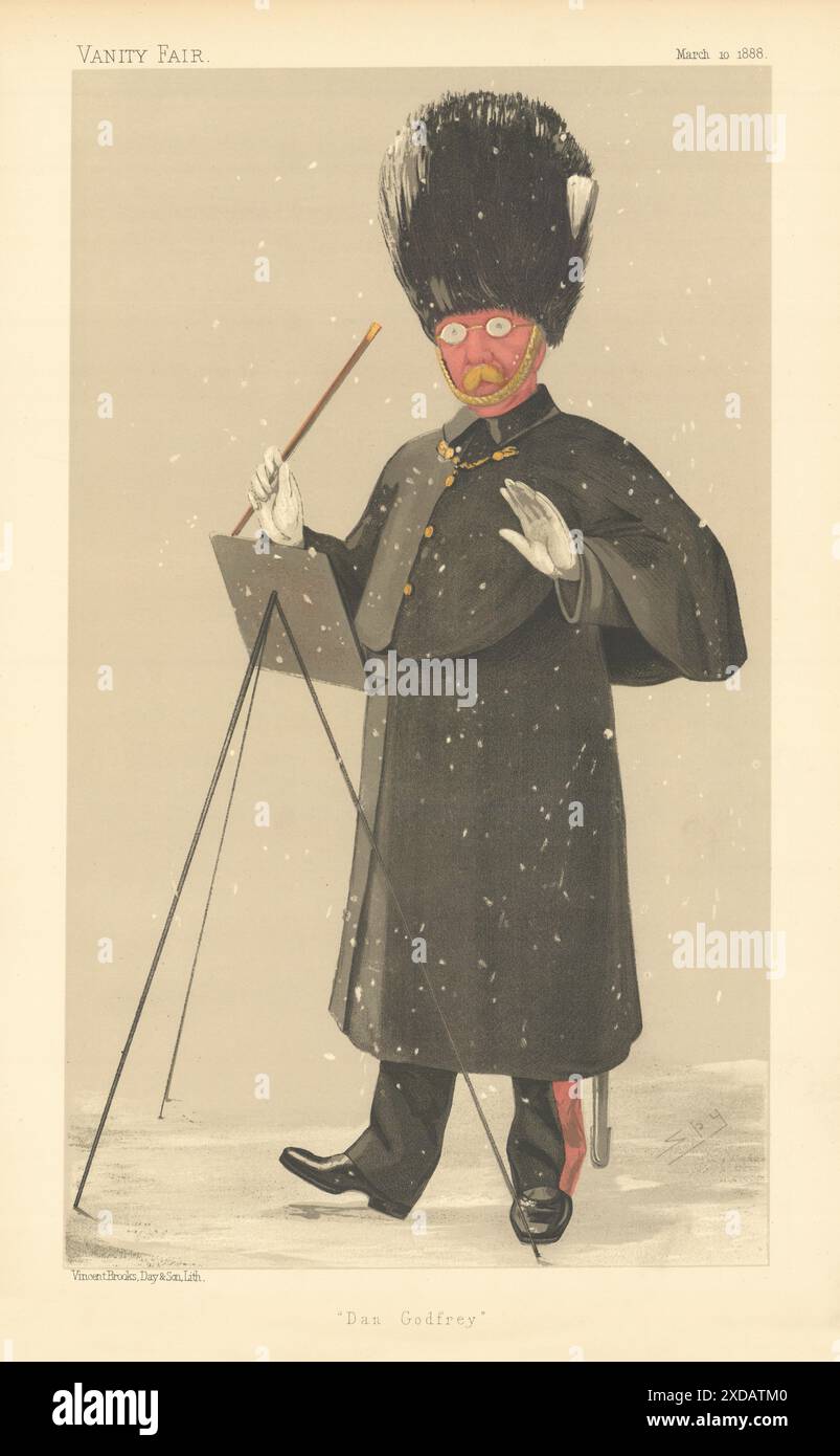VANITY FAIR SPY CARTOON Daniel Godfrey 'Dan Godfrey' Music 1888 old ...