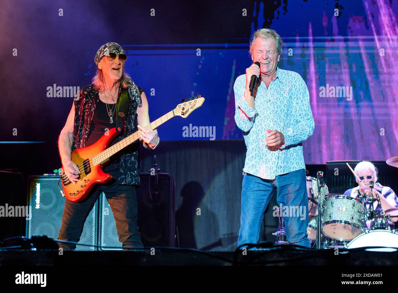 Roger Glover, Ian Gillan und Ian Paice von Deep Purple live auf dem ...