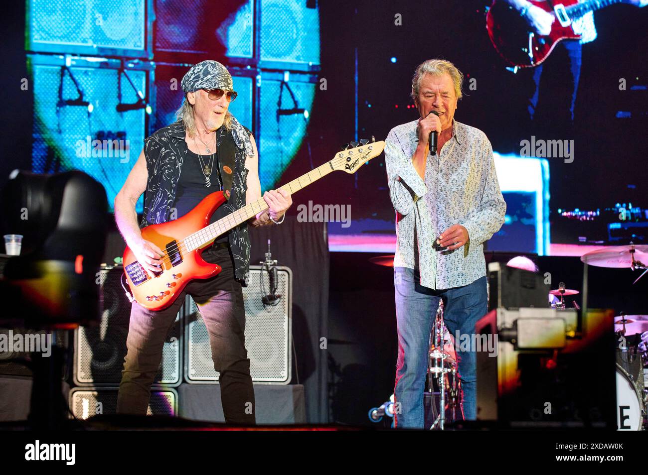Roger Glover und Ian Gillan von Deep Purple live auf dem Summerside ...