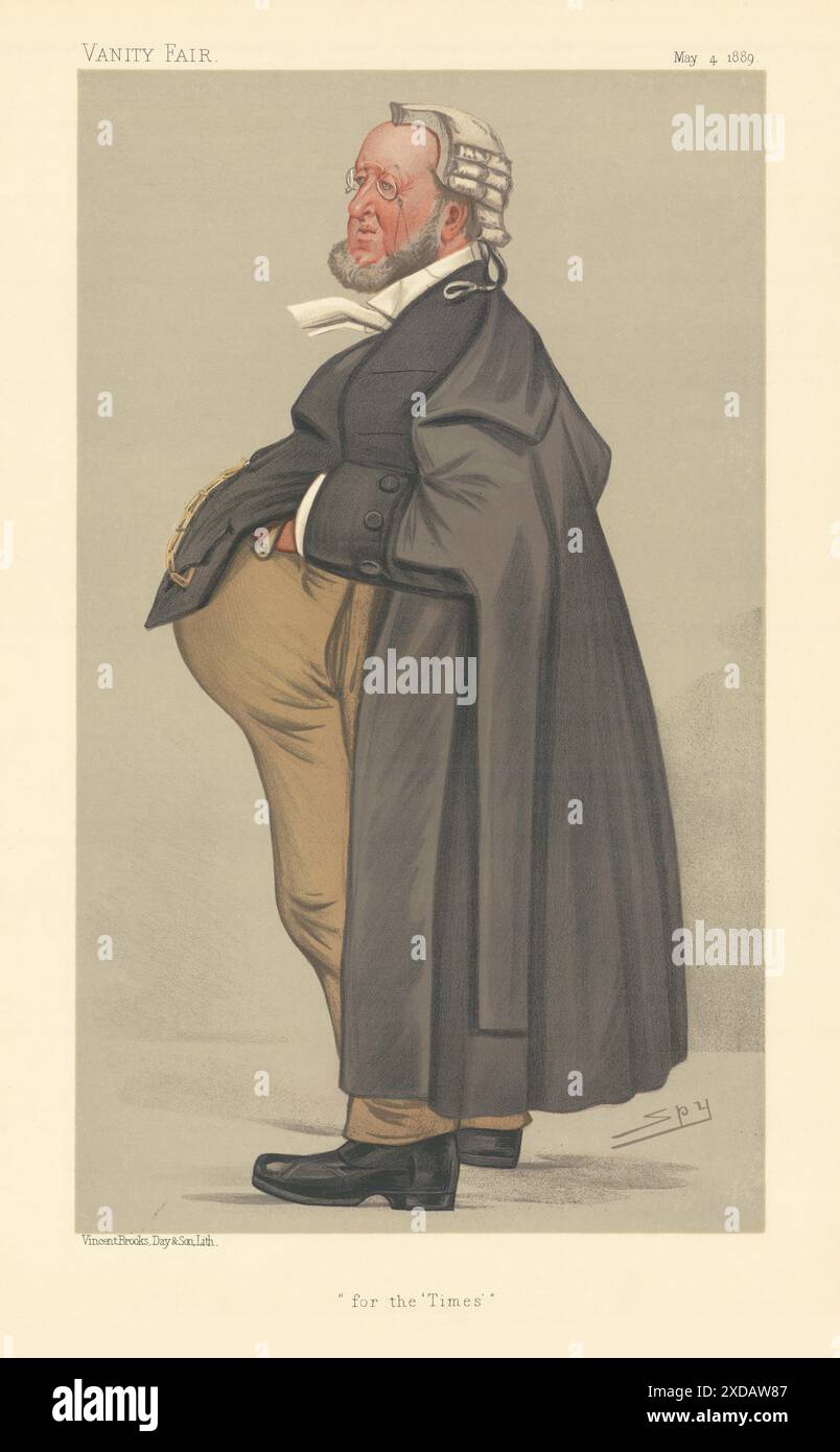 VANITY FAIR SPY CARTOON John Patrick Murphy QC 'for the Times' Law 1889 ...