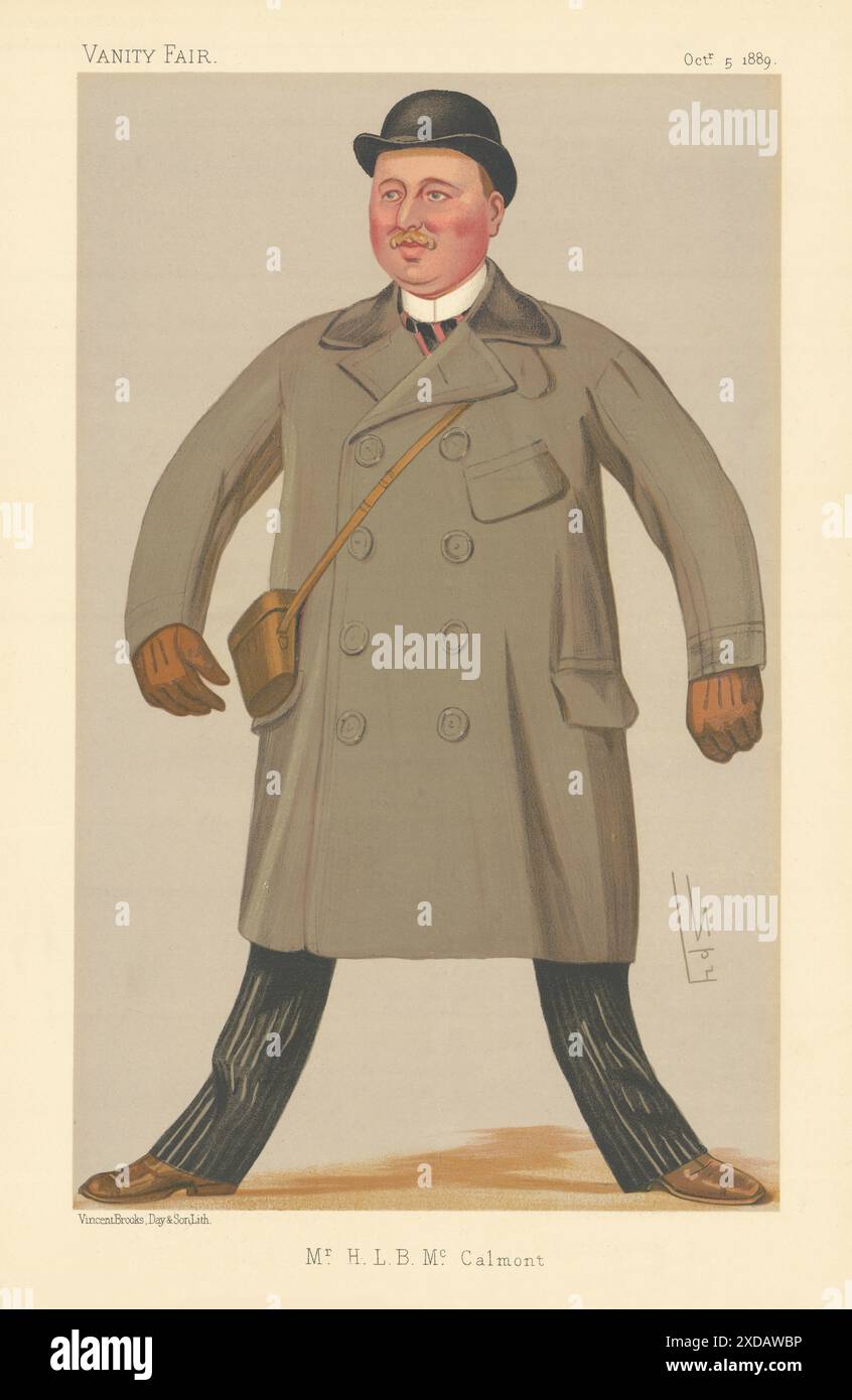 VANITY FAIR SPY CARTOON Harry Leslie Blundell McCalmont. Men Of The Day ...