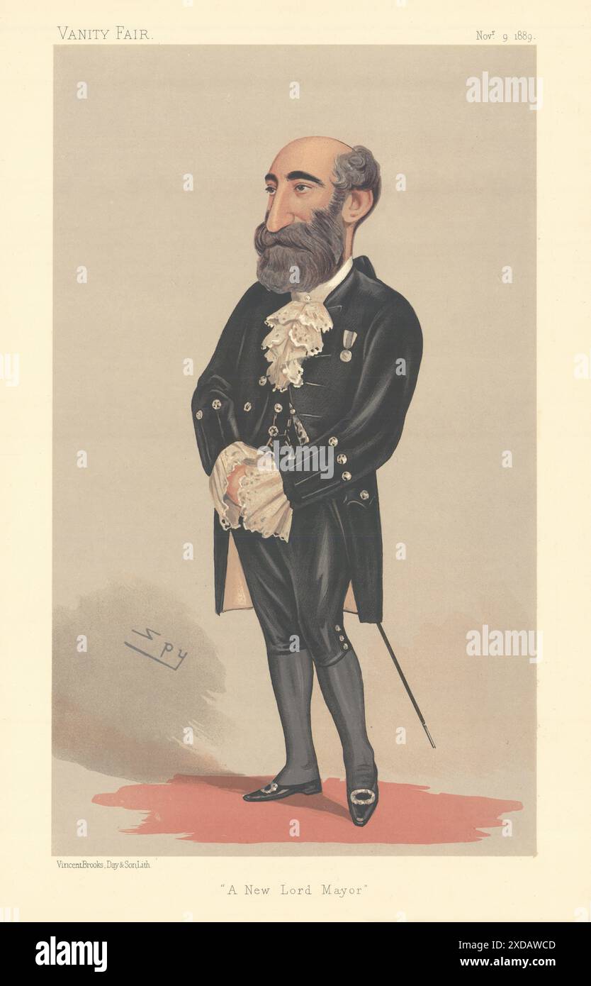 VANITY FAIR SPY CARTOON Sir Henry Aaron Isaacs 'A New Lord Mayor' of ...