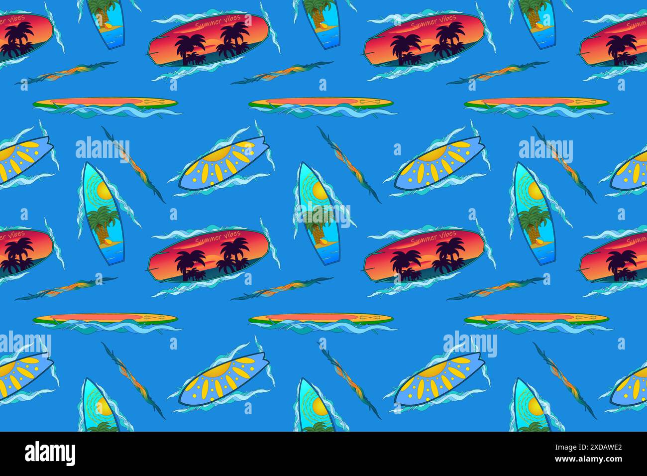 Surfboard backgrounds Stock Vector Images - Alamy