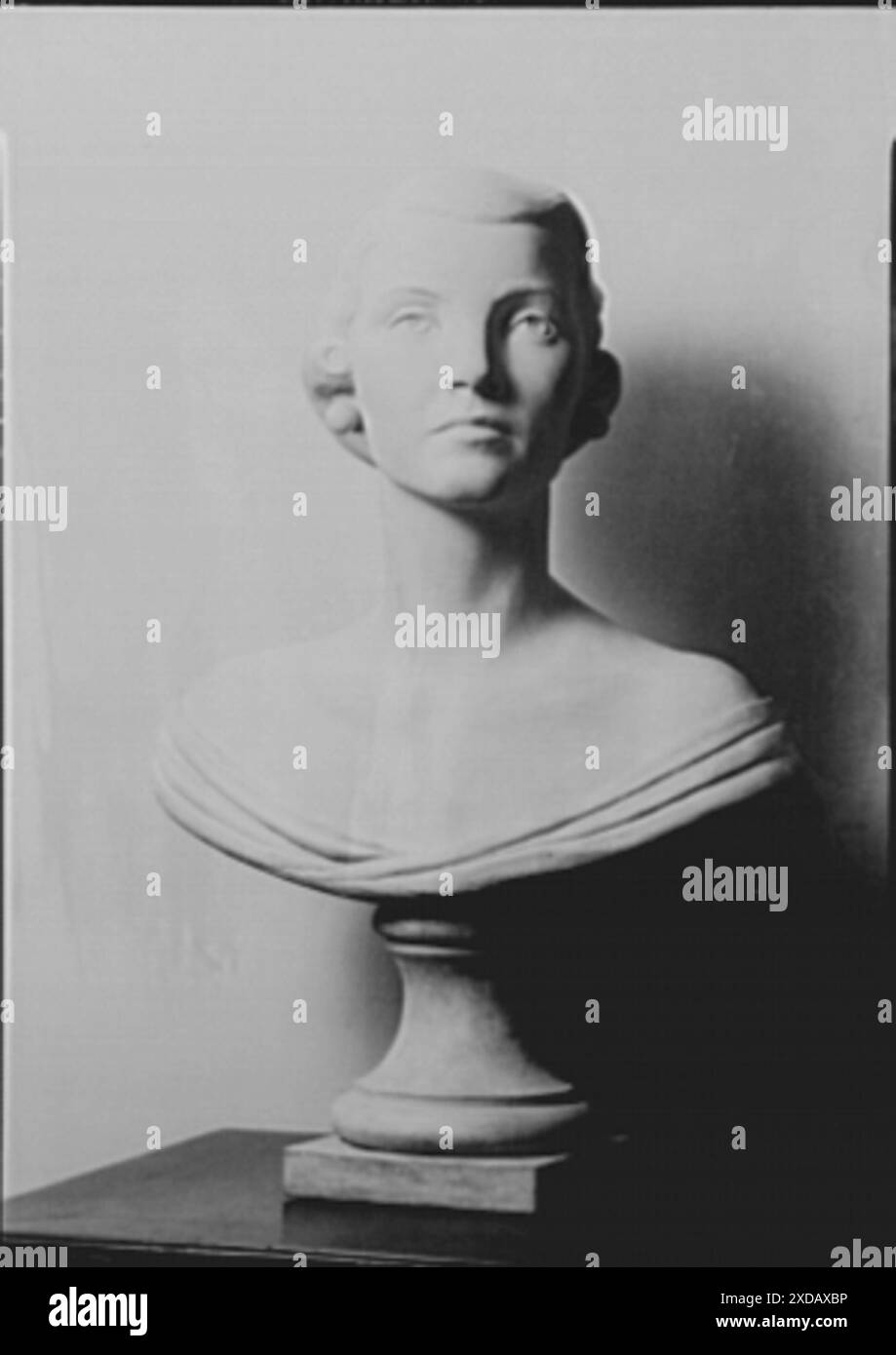 Portrait bust of a woman by Mr. Wheeler Williams. Genthe photograph ...