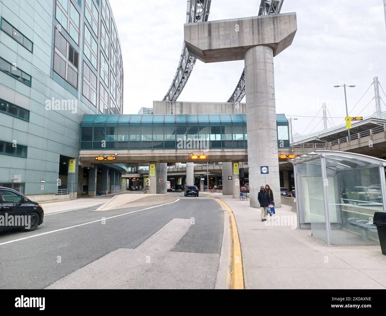 Toronto, ON, Canada - June 21, 2024: Inside view of the Toronto Pearson International Airport ...