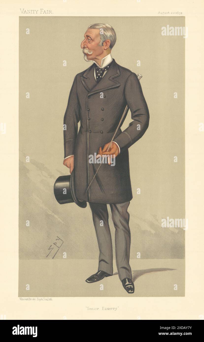 VANITY FAIR SPY CARTOON Major-Gen Charles Taylor du Plat 'Senior ...