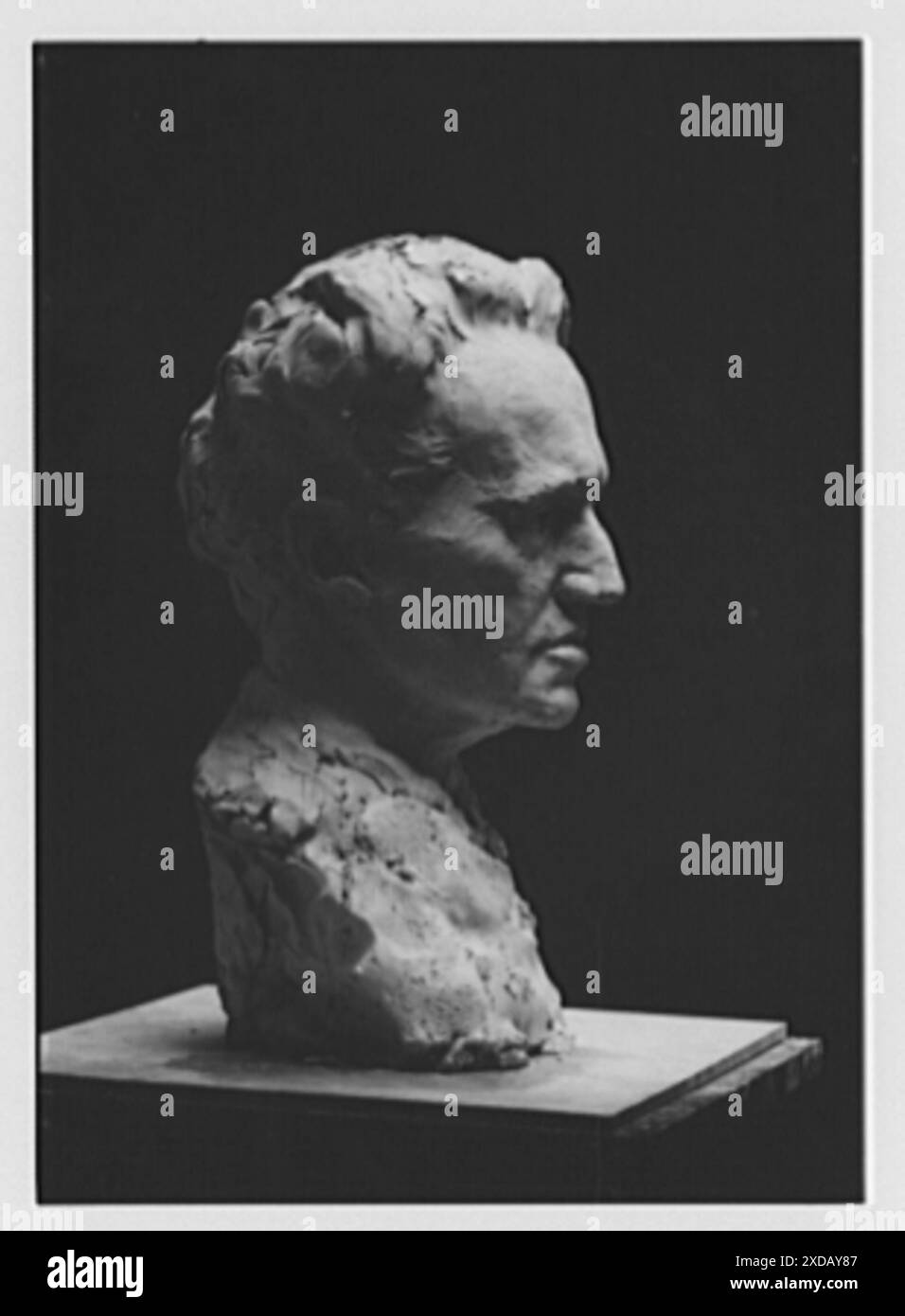 Portrait Sculpture Of Arnold Genthe By Brenda Putnam Genthe Photograph