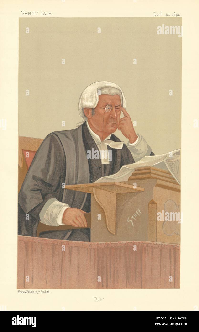 VANITY FAIR SPY CARTOON Sir Robert Romer 'Bob' Judge. Law. By STUFF ...