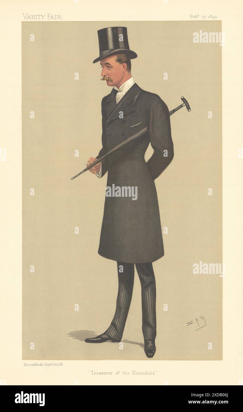 VANITY FAIR SPY CARTOON Walter Gordon-Lennox 'Treasurer of the ...