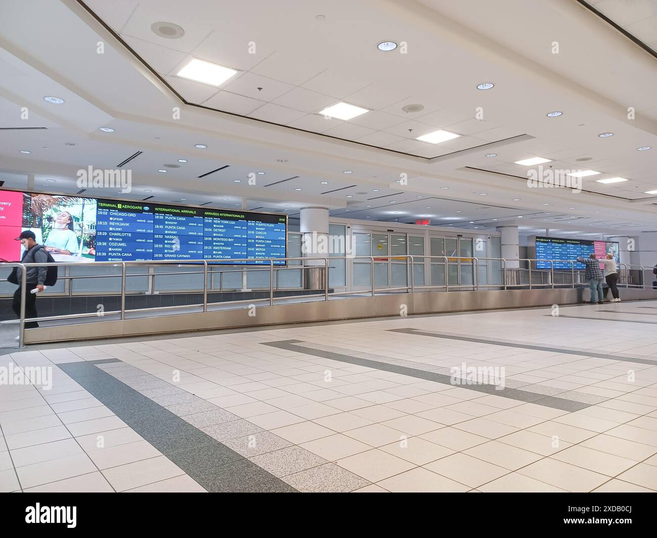 Toronto, ON, Canada - June 21, 2024: Inside view of the Toronto Pearson International Airport ...