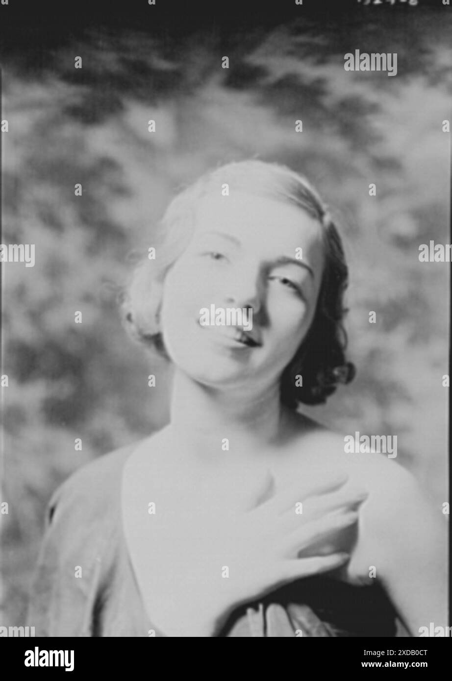 Stone, Frances, portrait photograph. Genthe photograph collection Stock ...