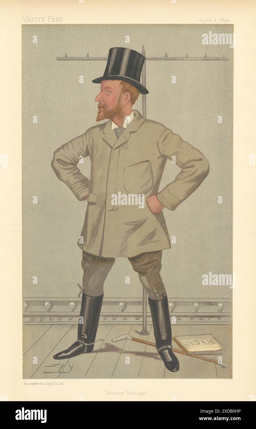 VANITY FAIR SPY CARTOON Henry Arthur Jones 'Author-Manager' Playwright ...