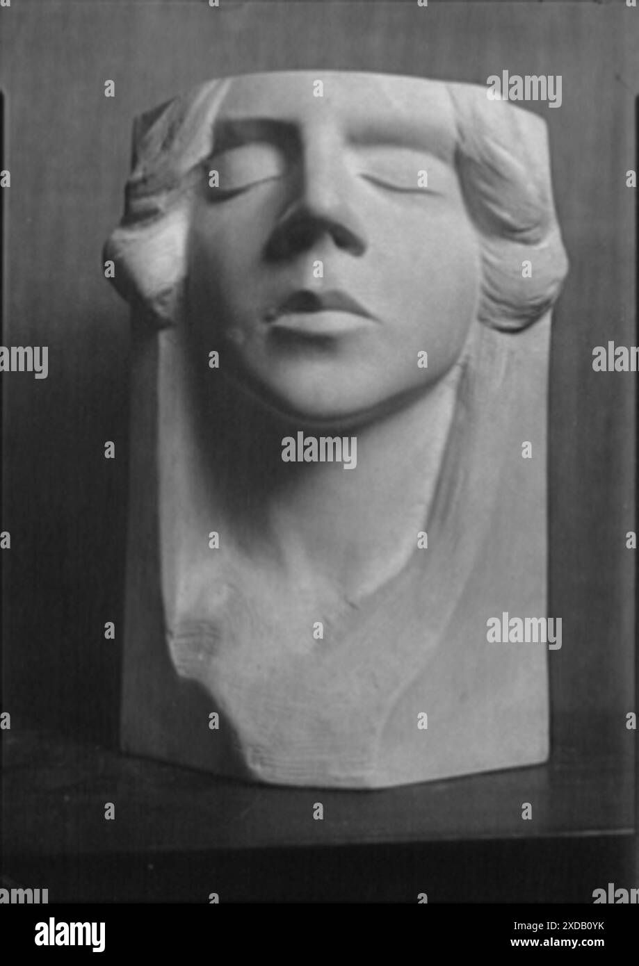 Statue of Renn ̌Wild belonging to Mrs. Bingham. Genthe photograph ...